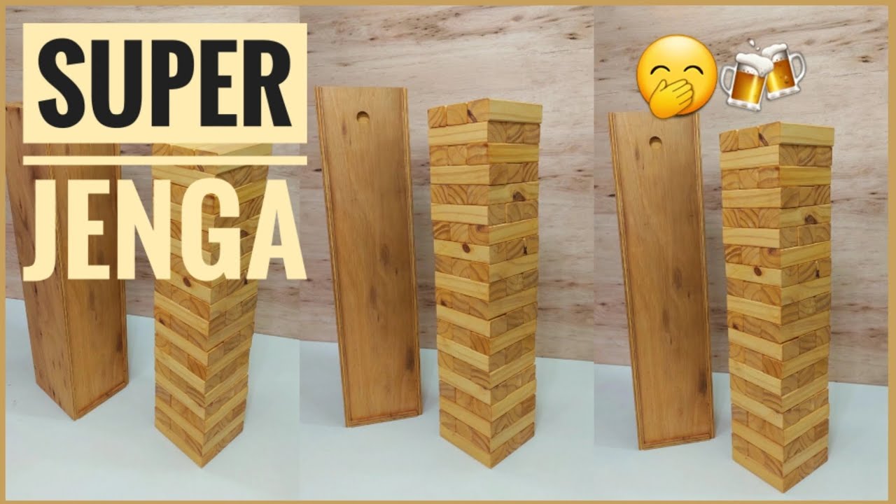 Como hacer un JENGA GIGANTE 🍻 | Con Listones de Pino | Bang! - YouTube