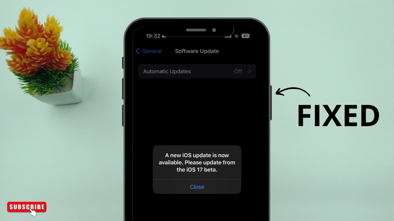 Fix "A New iOS Update is now Available Please Update From the iOS 17 ...