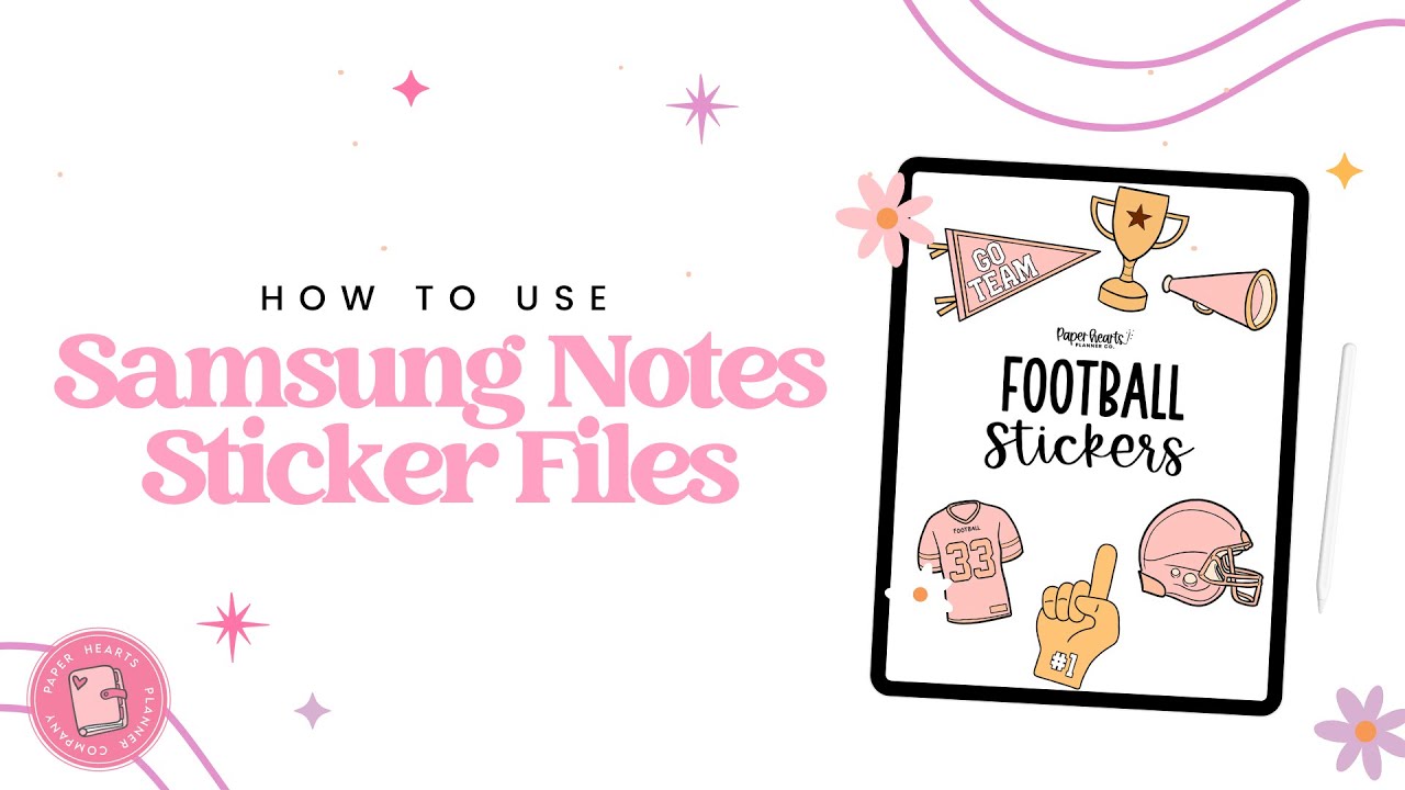 How To Use Samsung Notes Stickers - YouTube