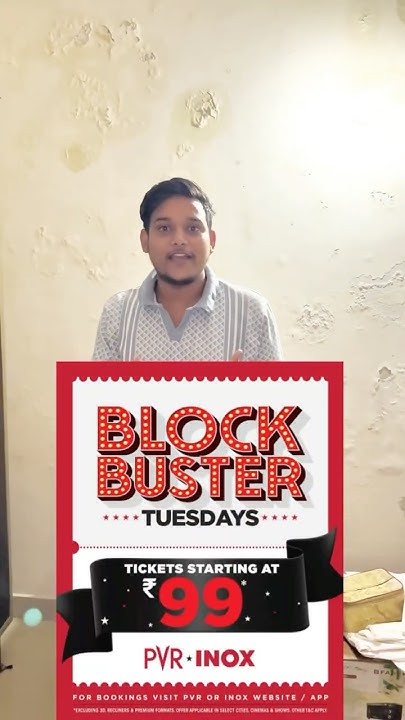 Har Tuesday sirf ₹99 main movie | movie tickets offers | INOX aur PVR ka zabaradast offer🍿 - YouTube