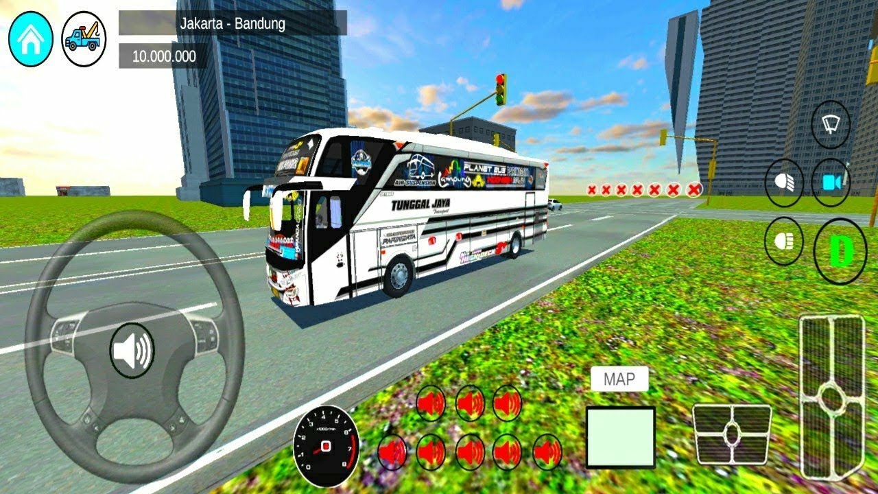Mobil Bus Telolet Oleng Panda Bajuri Trip Solo - Mobil Balap Bus ...