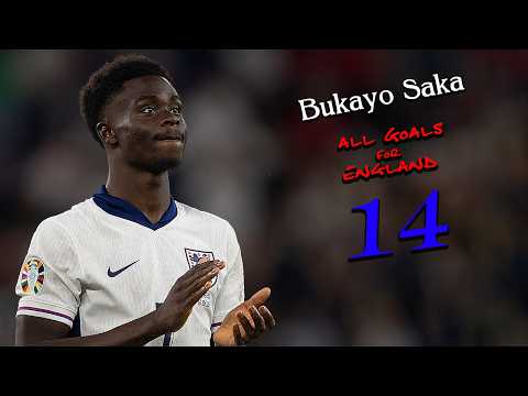 Bukayo Saka - All 14 Goals for England