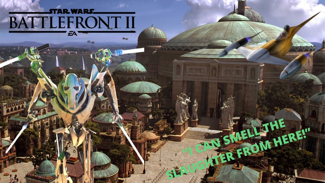 General Grievous and his Separatist Army take Naboo - YouTube