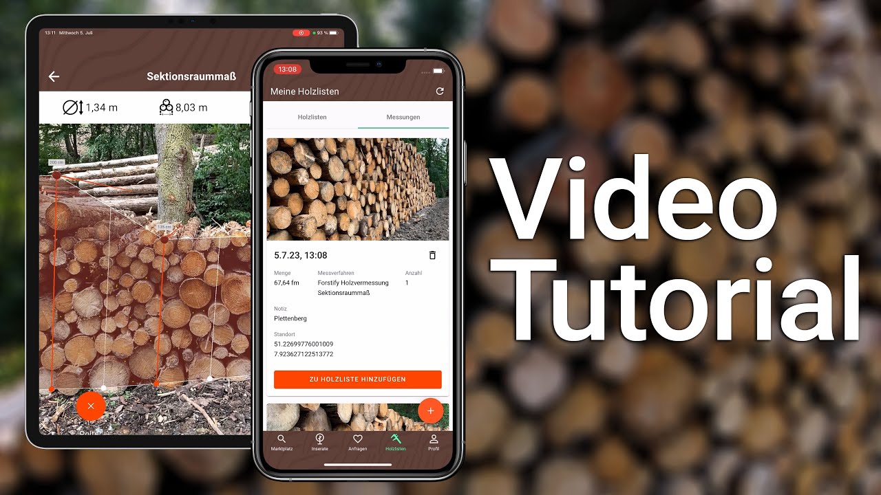 Digitale Holzvermessung von Forstify - Tutorial - YouTube