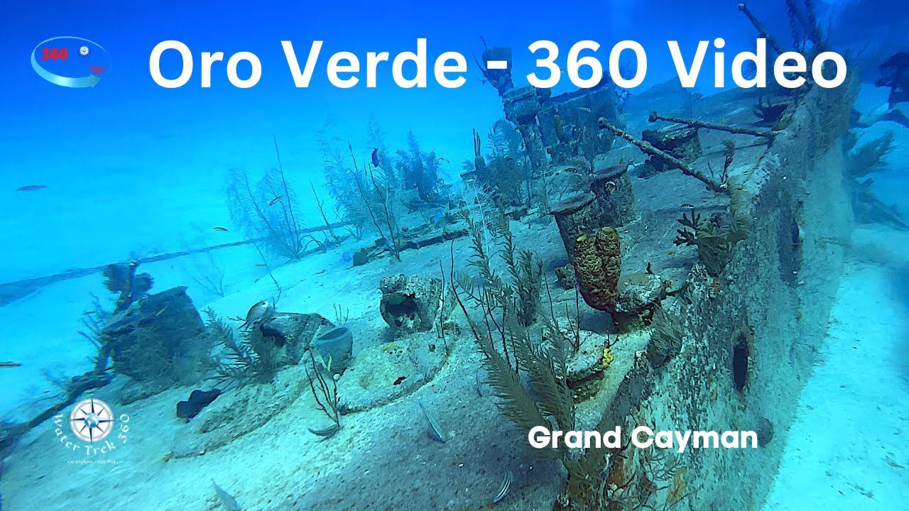 True 360 Video - Wreck of the Oro Verde - Cayman Drug Smuggler - 4K ...