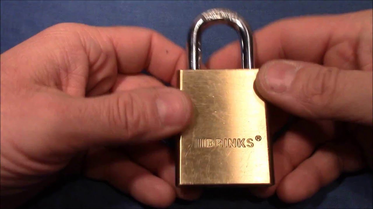 (picking 156) BRINKS 6 pin padlock (custom pinned) picked and gutted ...