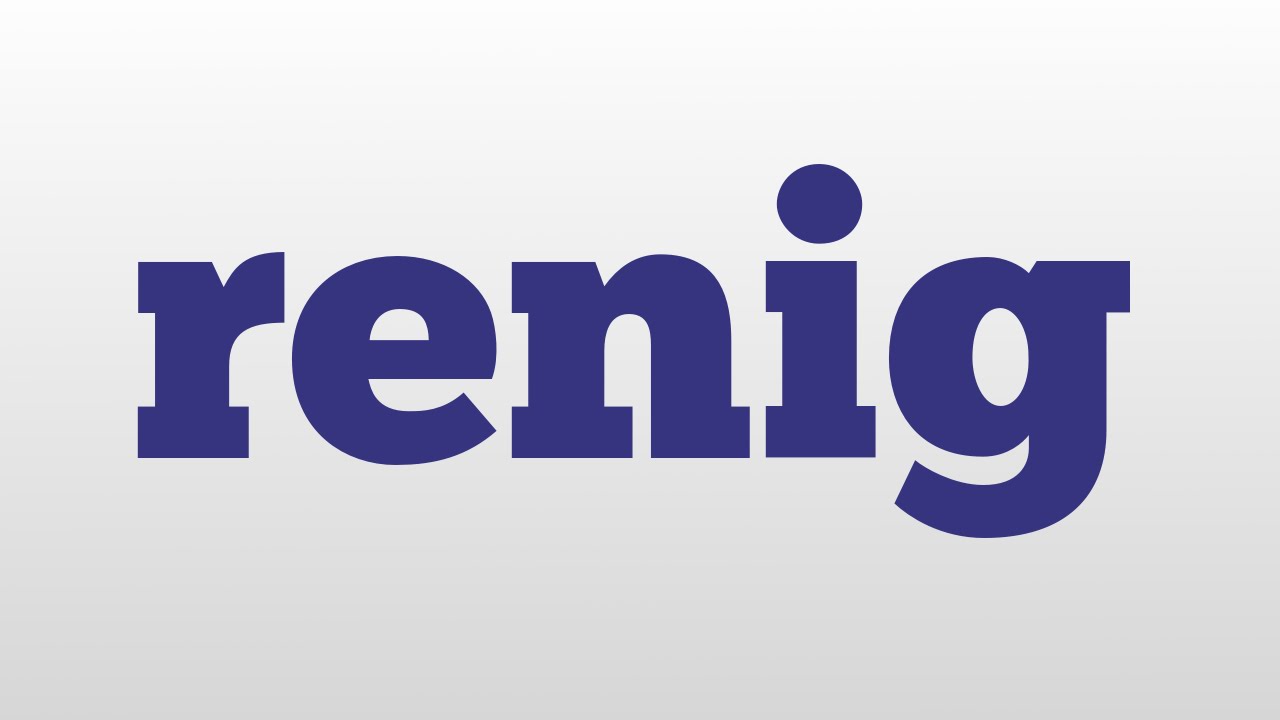 renig meaning and pronunciation - YouTube
