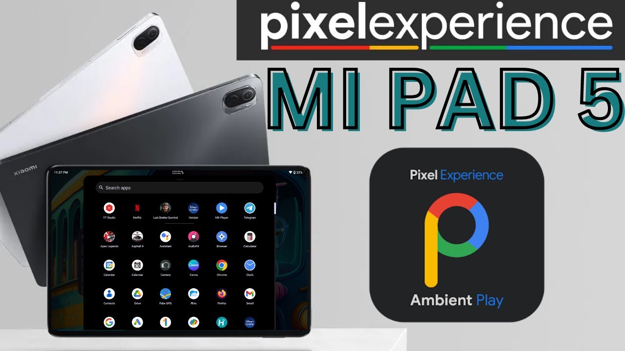 PixelExperience Plus For MI PAD 5 | Android 13 | - YouTube