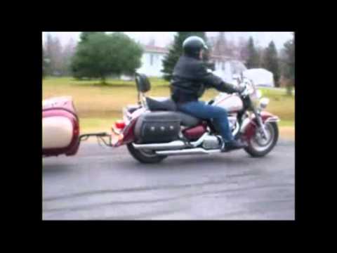 Armoric Design remorque moto mono roue La Globe Tr - YouTube