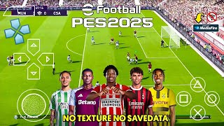 Efootball Pes 2025 Ppsspp Iso No Textures No Savedata English Version ...