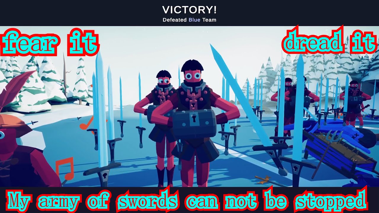 My army of swords can not be stopped TABS P6 - YouTube