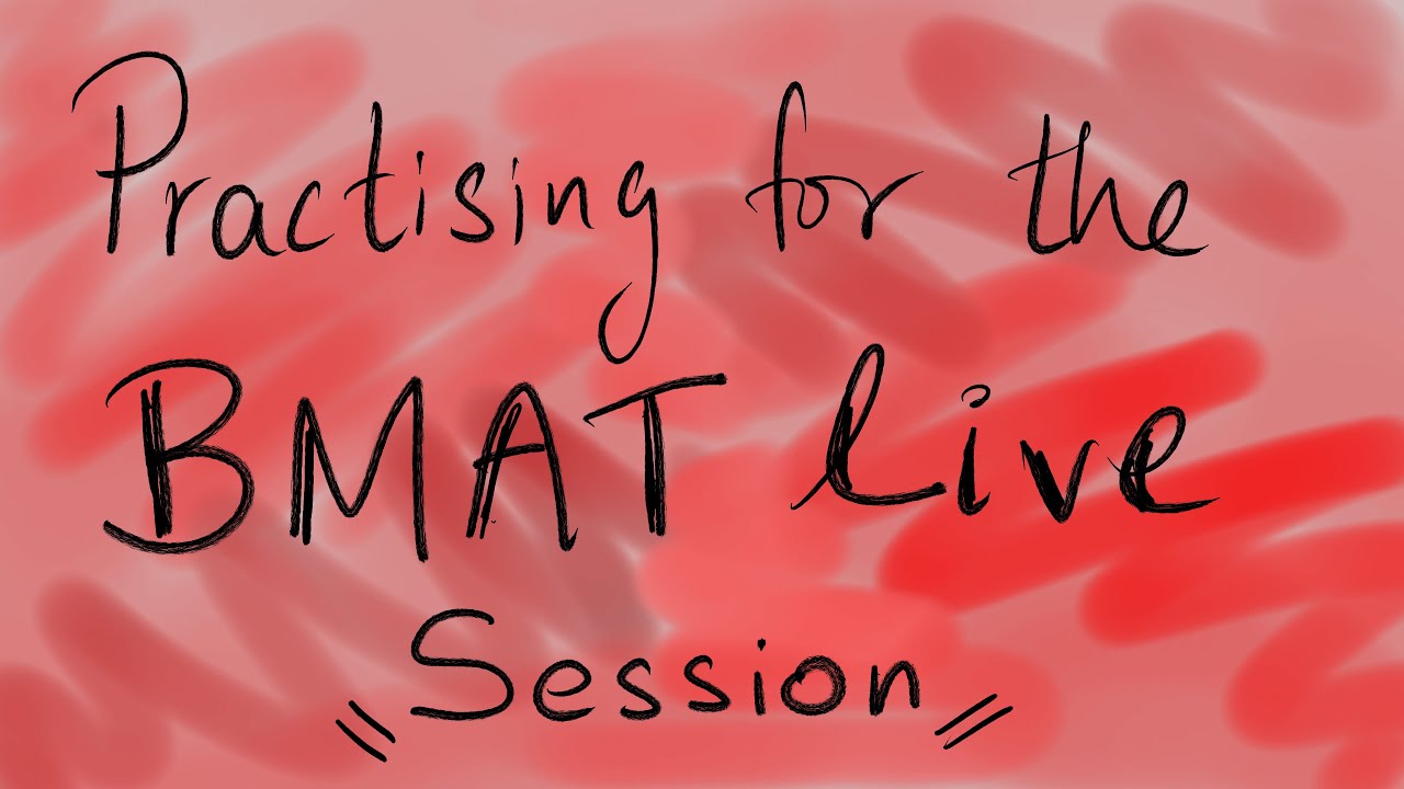 BMAT practise live session #2 problem solving - YouTube