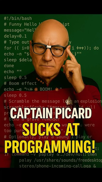 Programmer Mocks Picard. Regrets It. - YouTube