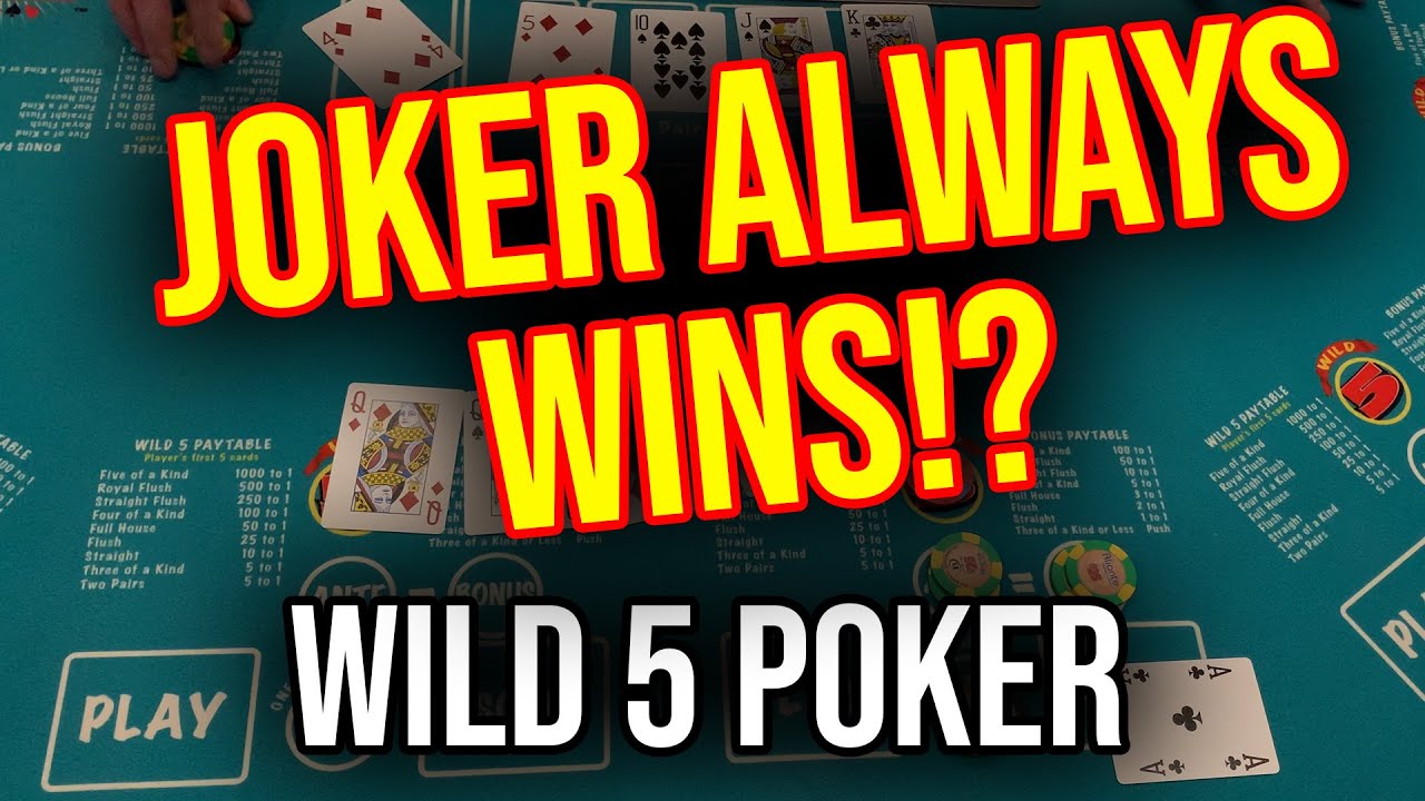 JOKER ALWAYS WINS WILD 5 POKER FIRST HAND BONUS YouTube joker-always-wins-wild-5-poker-first-hand-bonus-youtube