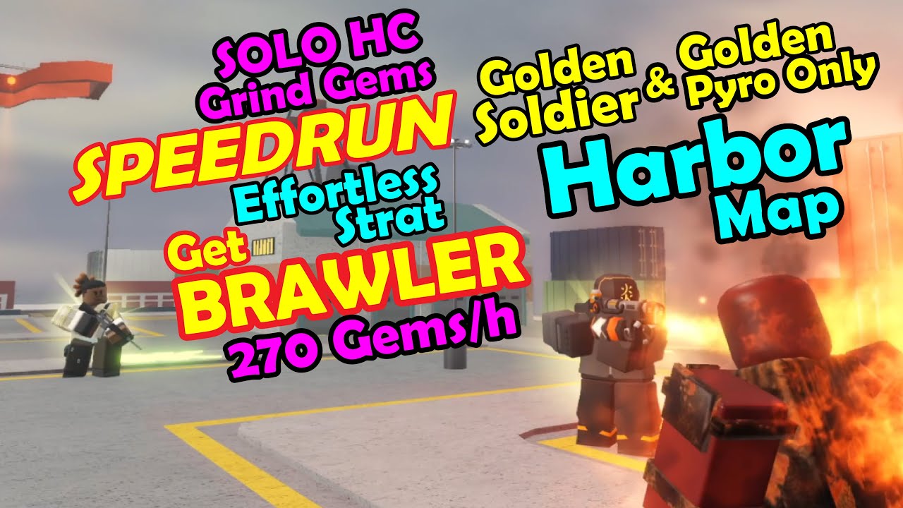 TDS SOLO HC Hardcore Speedrun Grind Gems Golden Soldier Pyromancer ...
