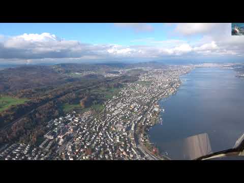 Eurocopter EC120B Colibri Flug (Heli Academy) Zürich Richtung Westschweiz, Pilatus, Zürichsee