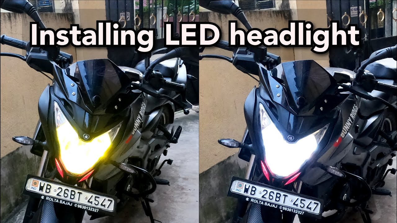 How to install LED bulb in NS #diy #ns160 #ns125 #ns200 - YouTube