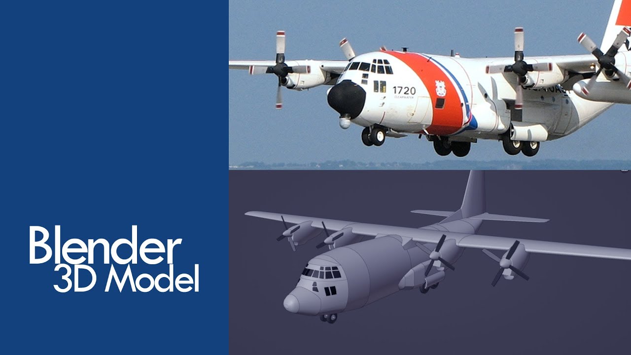 Modelling C-130 3D Model for RC Model Plane Part 1 - YouTube