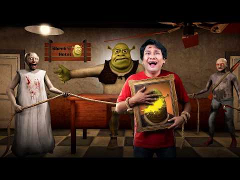 GRANNY'S FIVE NIGHTS AT SHREK'S HOTEL 😱😂