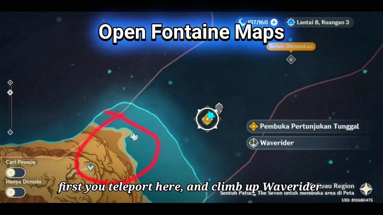 How to Open Fontaine Maps 4.0 Genshin Impact - YouTube