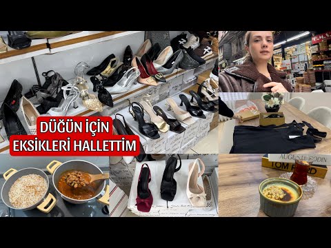 ELBİSE ALTINA ÇOK GÜZEL 👍 KOLLARI YAPILSIN MI❓DÜĞÜNE HAZIR✅PAZARDAN İKİ TANE KAPTIM😍HAFTASONU VLOG
