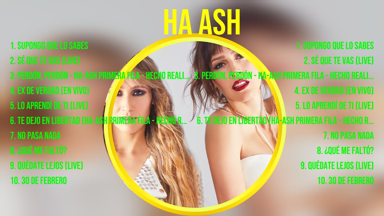 Ha Ash ~ Românticas Álbum Completo 10 Grandes Sucessos - YouTube