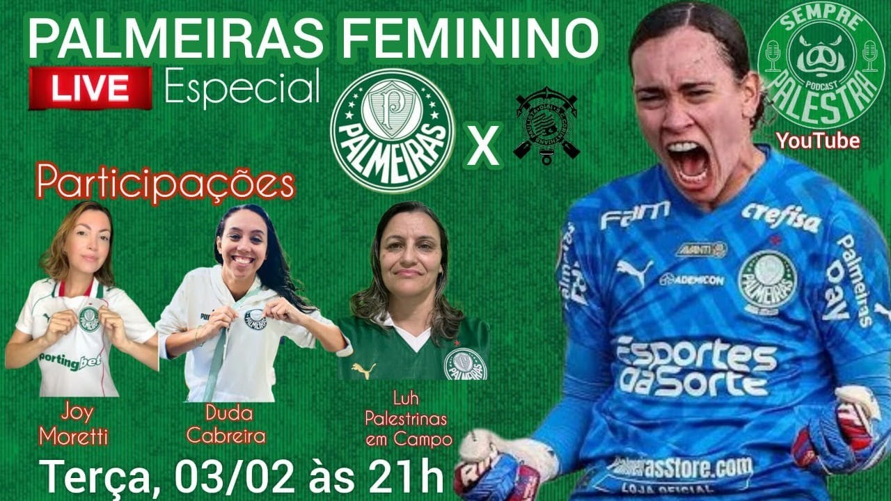 PALMEIRAS FEMININO NO SEMPRE PALESTRA - JOY DUDA LUH - PALMEIRAS NA ...
