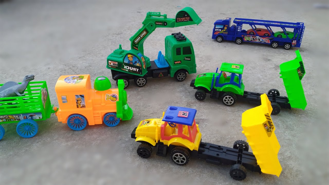 Latest Dumper Truck JCB Tractor Trolley Toy Cartoon Video | New Blocks ...