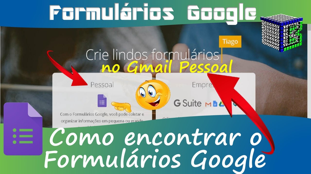 Como encontrar o Google Formulários no Gmail Pessoal - YouTube
