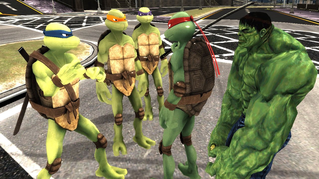 Teenage Mutant Ninja Turtles vs HULK - EPIC BATTLE - YouTube