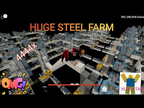 HUGE STEEL FARM #2 (Roblox Islands) - YouTube