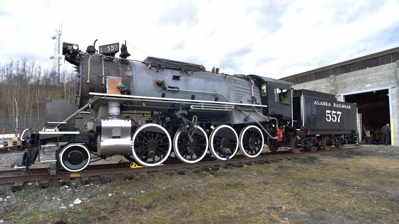 Engine 557, 10 years of restoration milestone. Locomotive and Tender ...