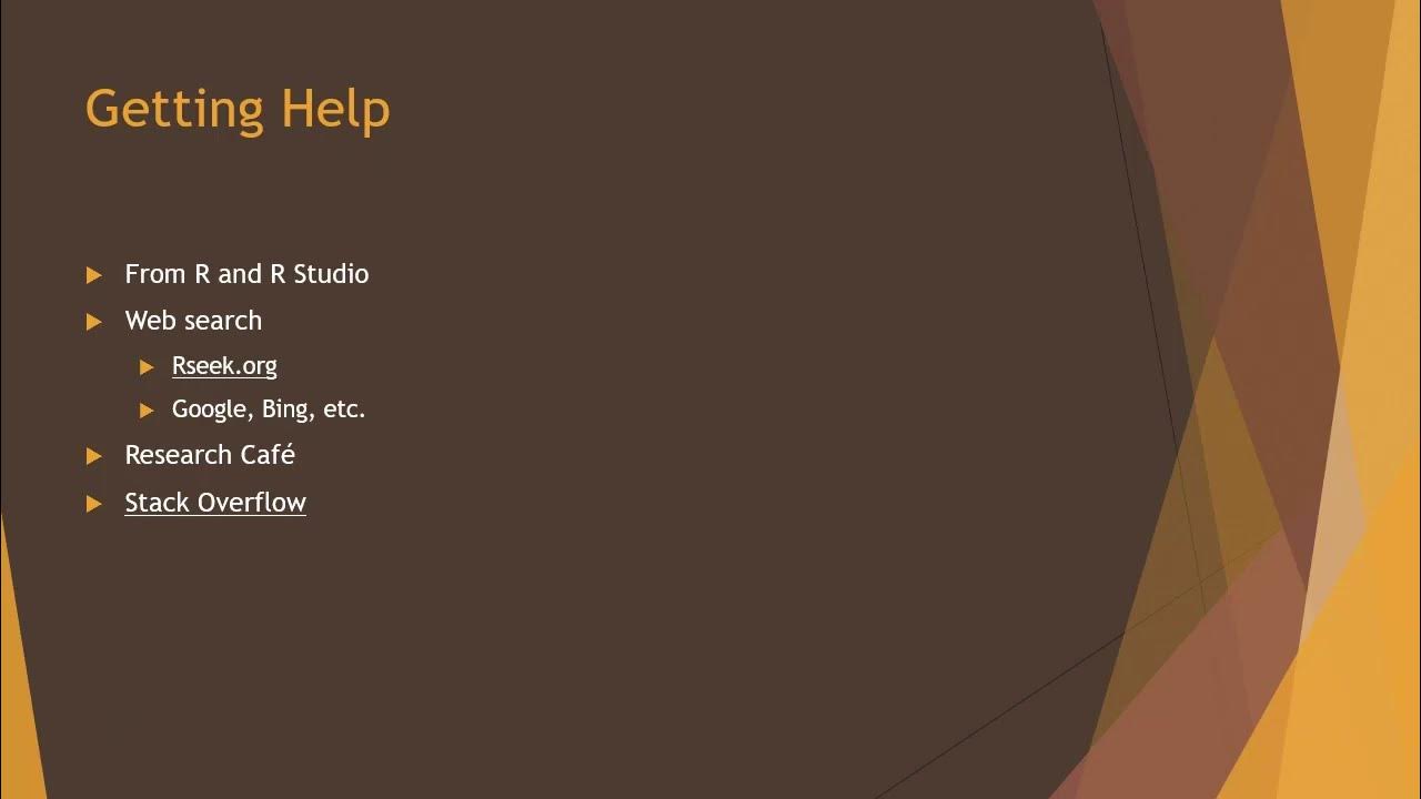 Extending R, Debugging, and Obtaining Help (Part 8) - YouTube