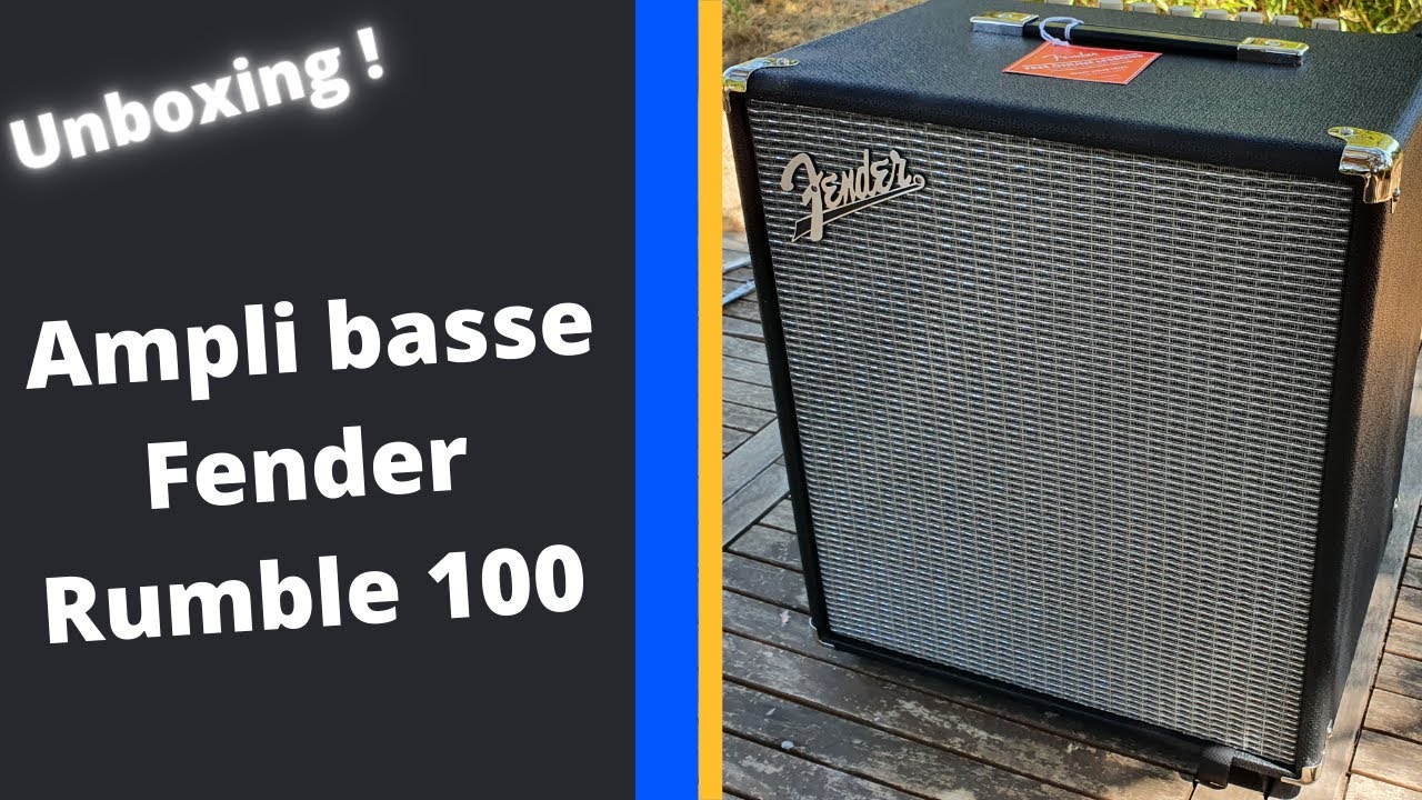 Unboxing : on DEBALLE l'ampli FENDER RUMBLE 100, qui est bien plus qu ...