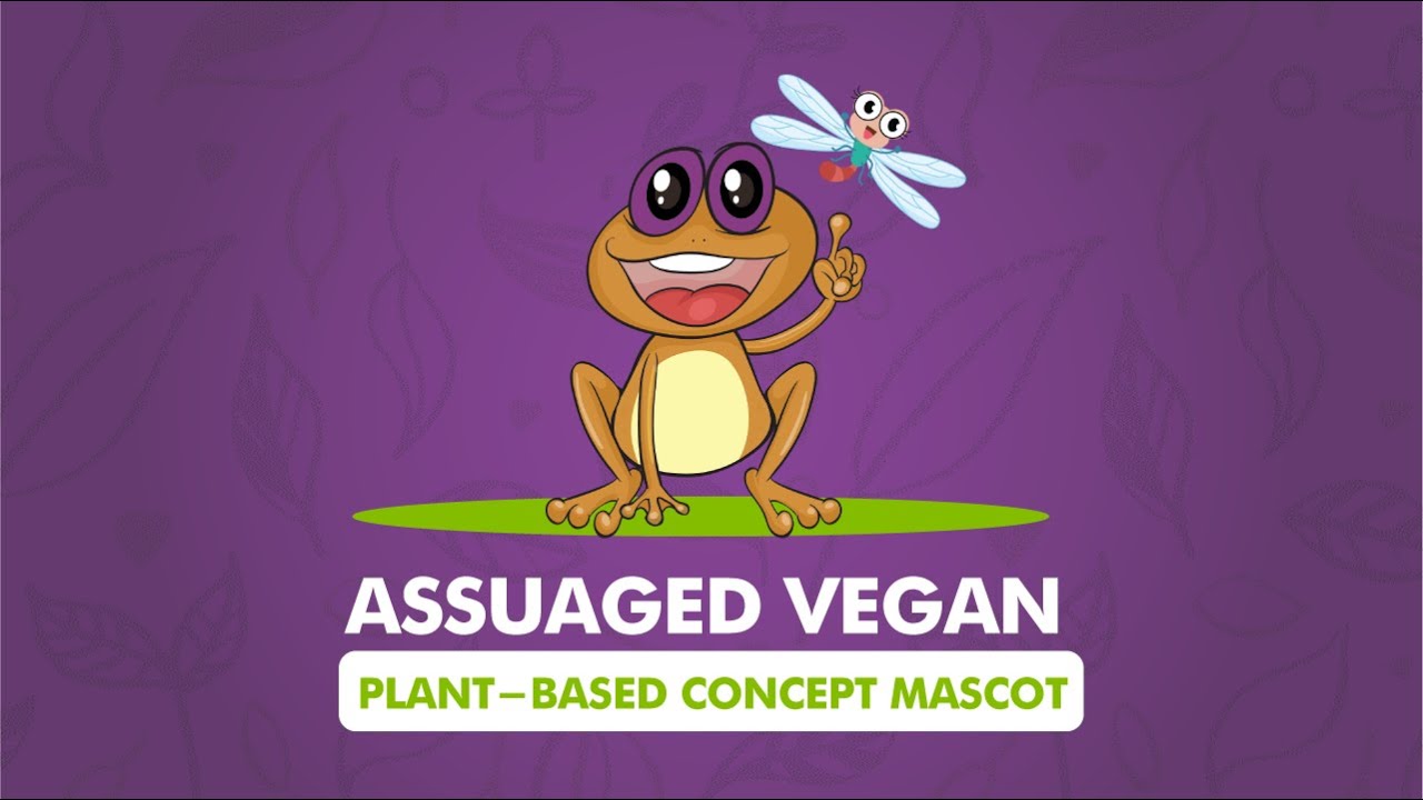 Assuaged Vegan Plant-Based Concept Mascot - YouTube