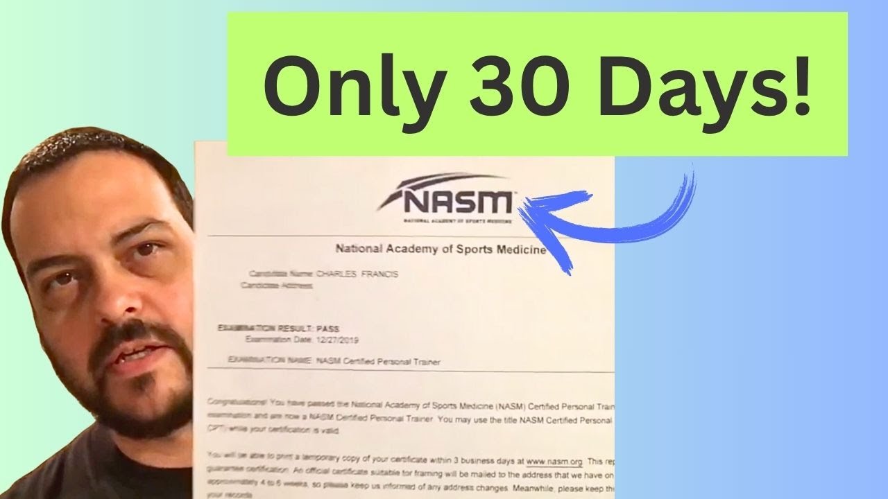 How I Passed The NASM-CPT Certification | NASM Study Guide - YouTube
