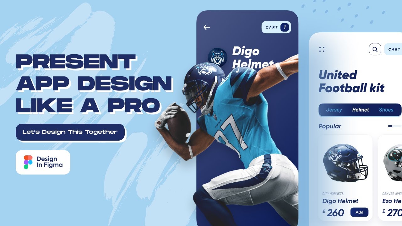 How to Presentation UI App Design | Sports Equipment App | Figma Design ...