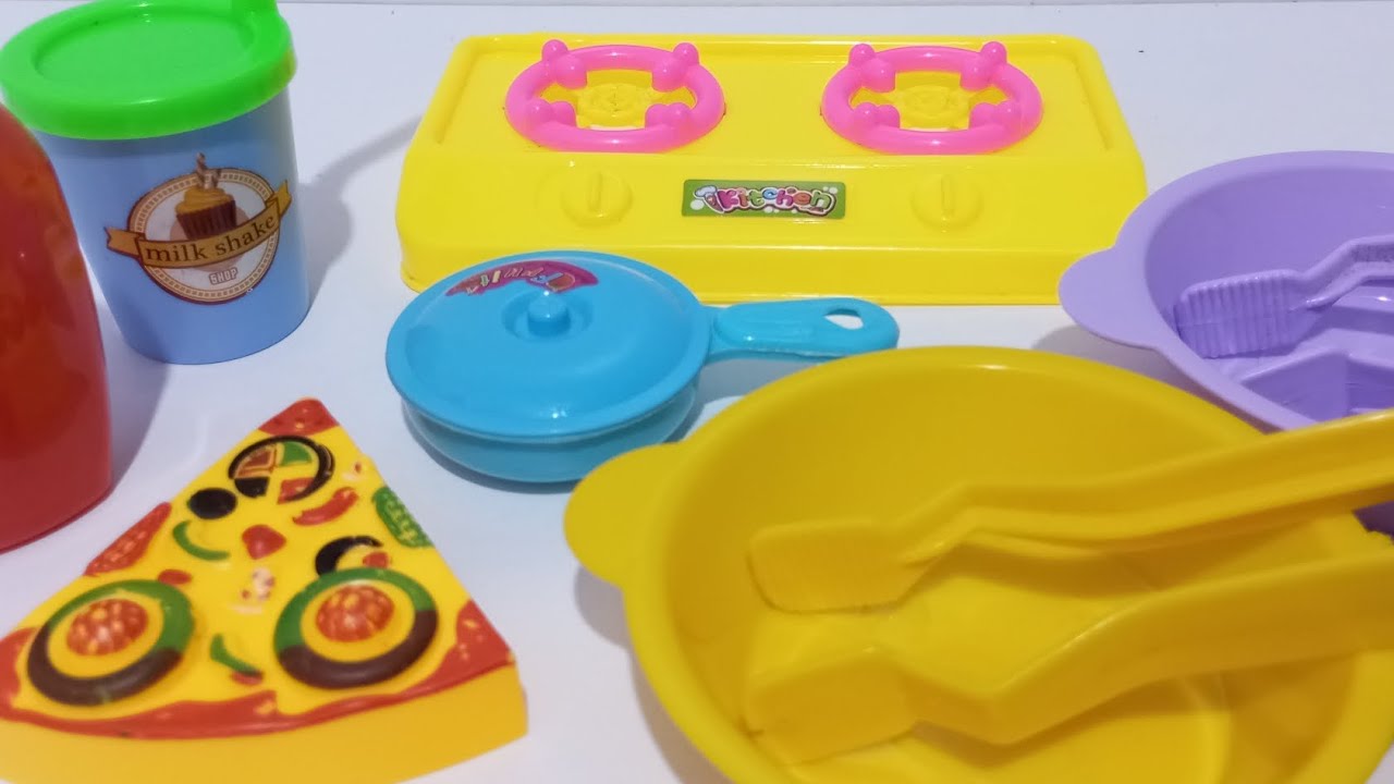 4 Minutes Satisfying With Unboxing Hello Kitty Mini Kitchen Set Asmr 💜 Youtube