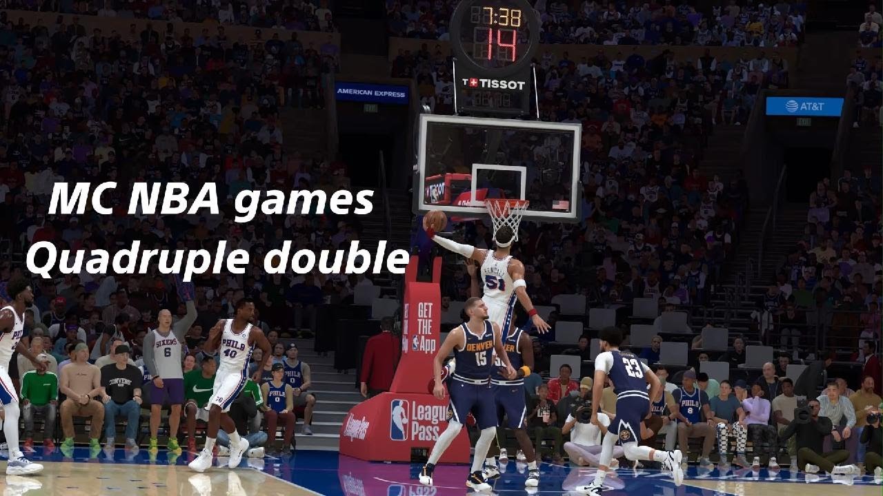 NBA 2K26_MC NBA games 1C2-37 DEN Quadruple double - YouTube