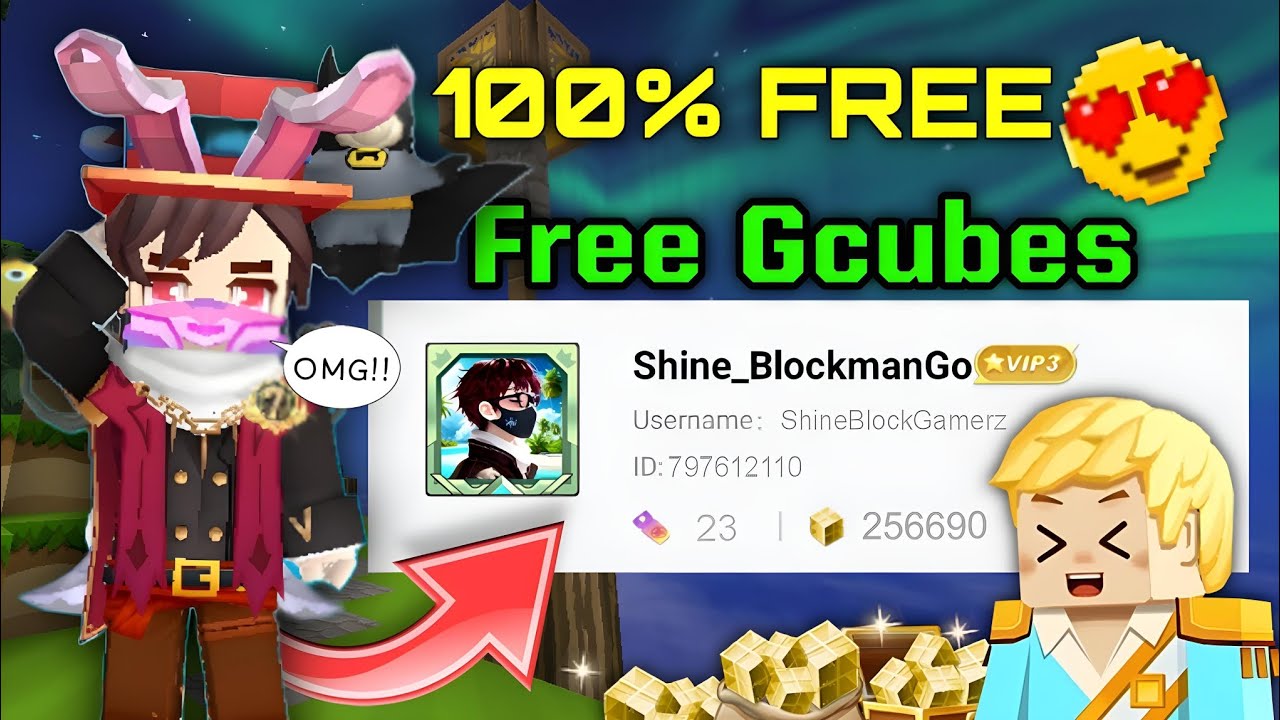 3 legal ways to get Gcubes for FREE in Blockman go 🔥🥵 (100% working) - YouTube
