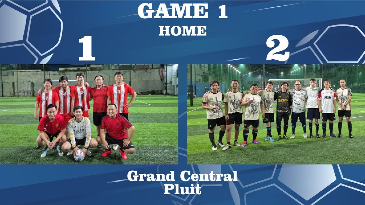 Game 1 (Home) : Red (1) vs White (2). Mini soccer Grand Central Pluit ...