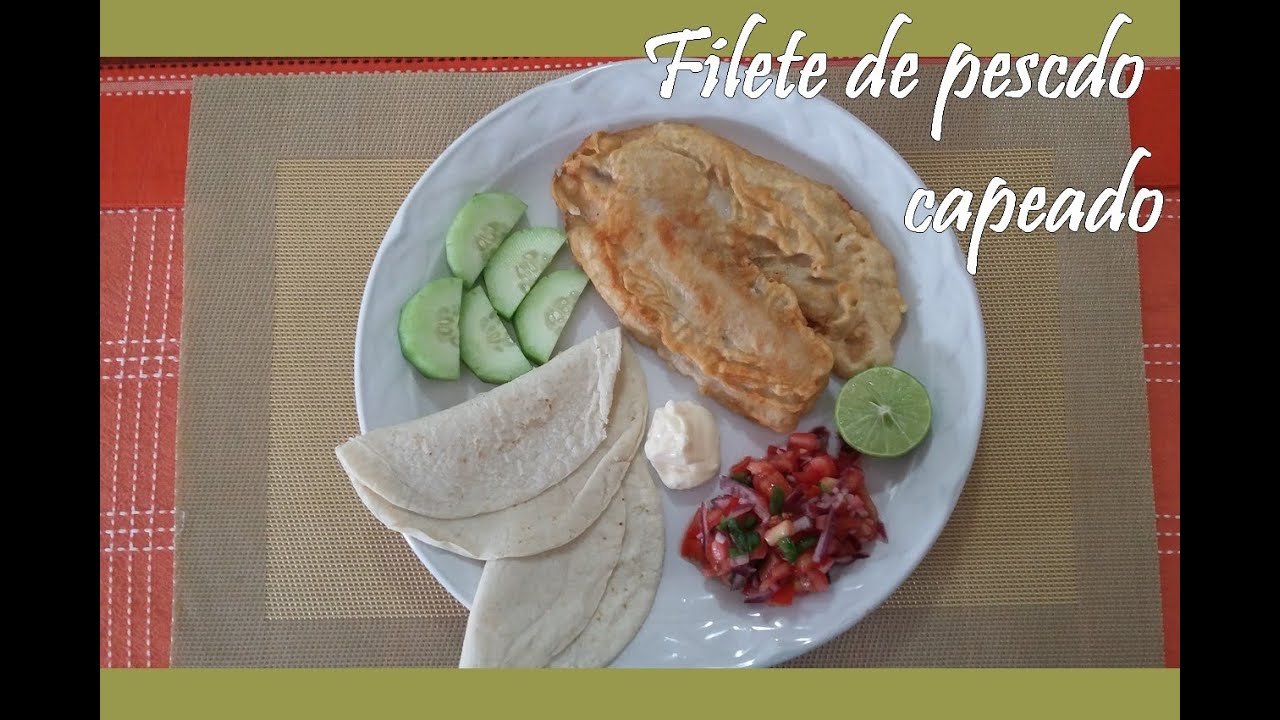 Filete de pescado capeado - Receta - YouTube
