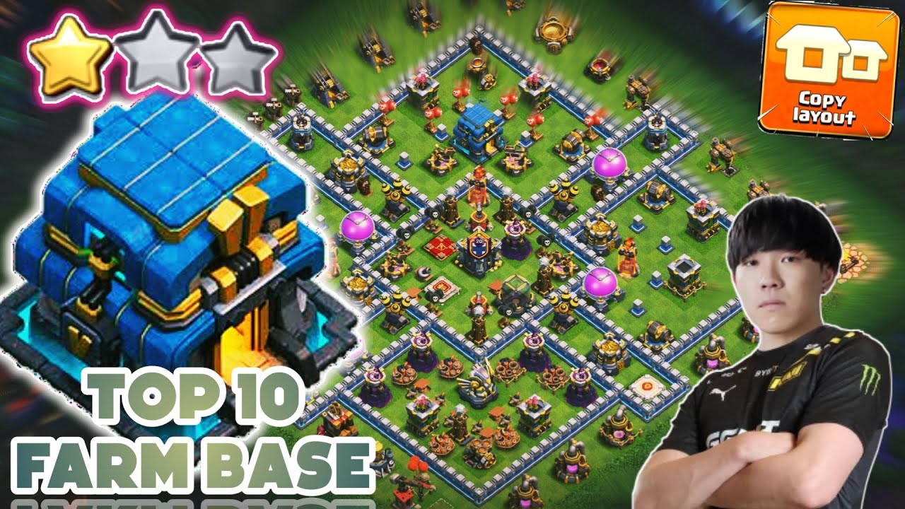 TOP 10 NEW TH12 FARMING BASE || TH12 FARM BASE WITH LINK || TH12 BASE ...