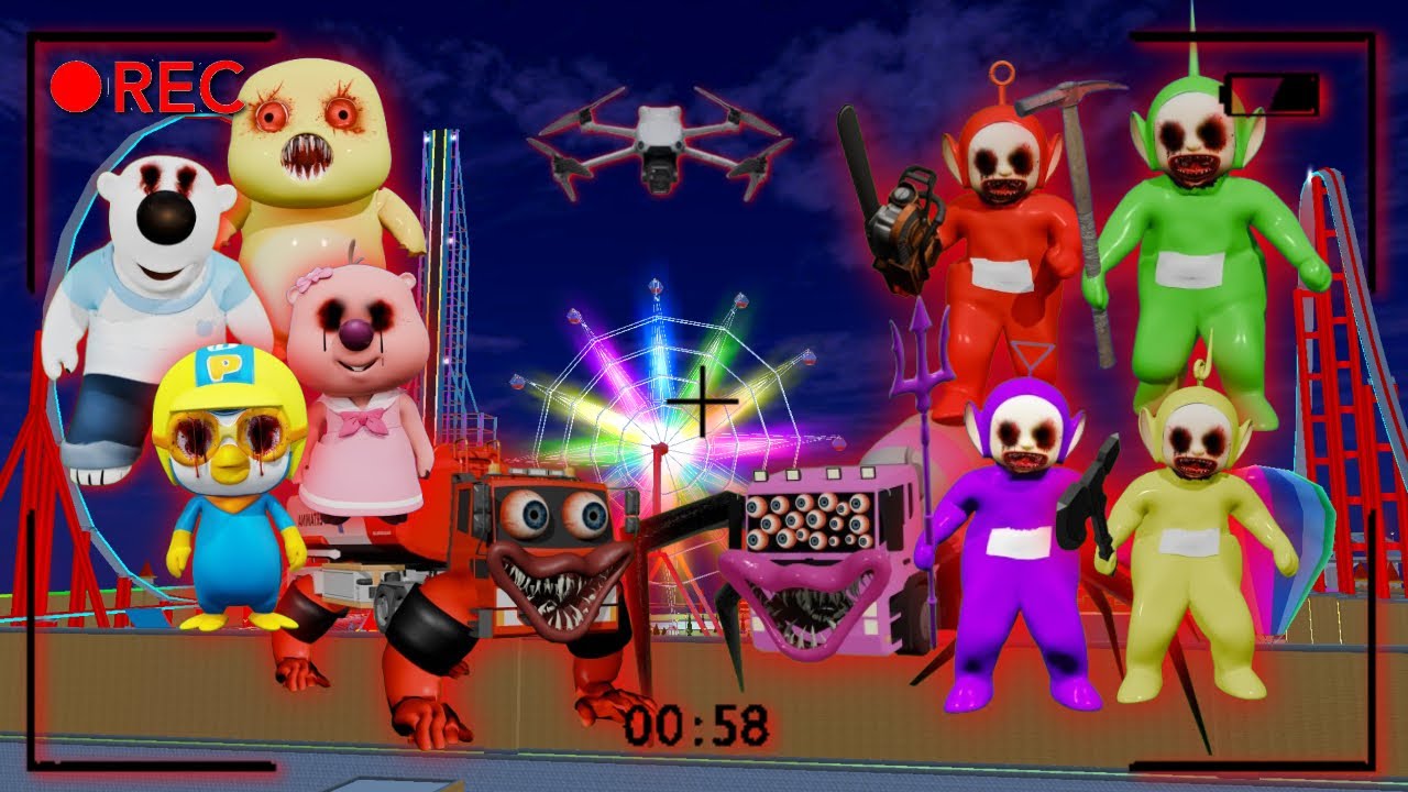 Yuta Mio Panik CCTV Merekam Monster Teletubbies Pororo Nailoong di Kota ...