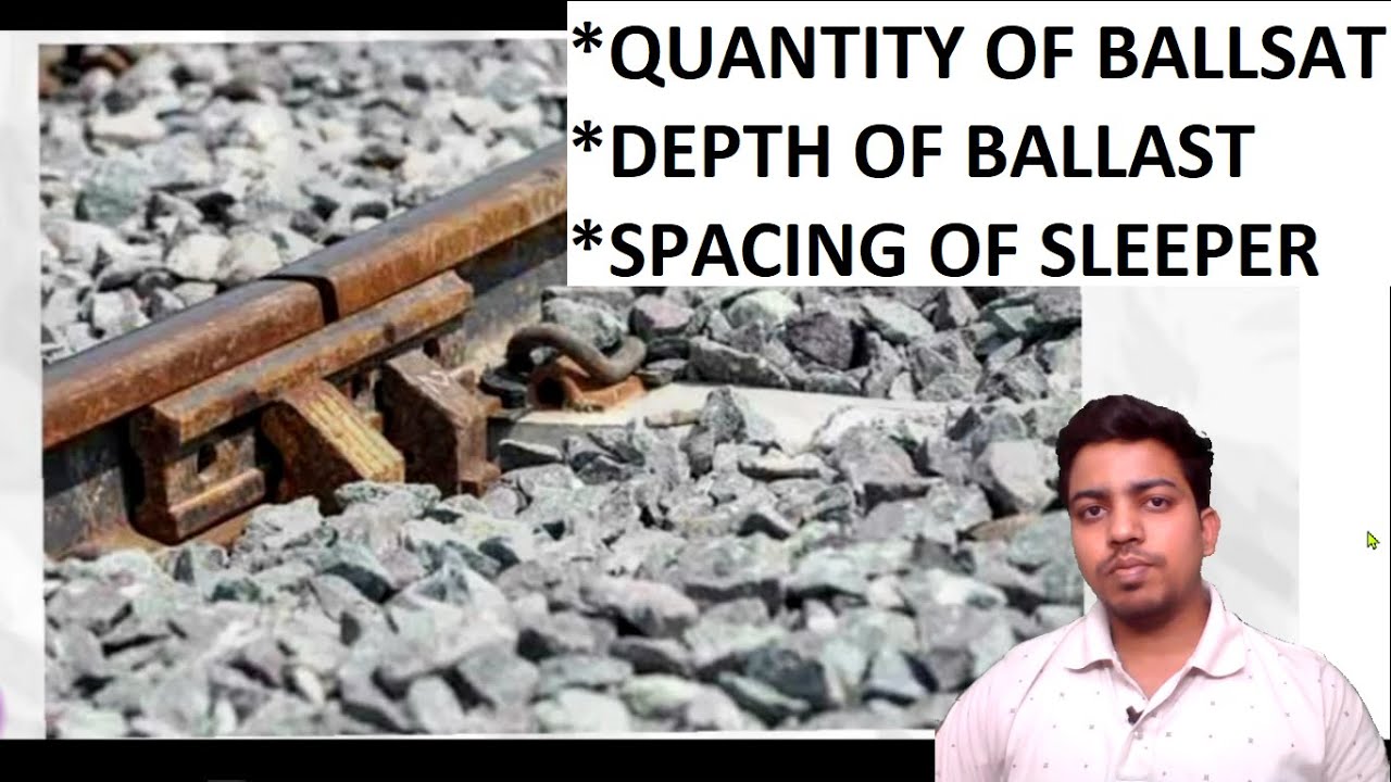 Quantity Of ballast for Railway Track | Depth Of Ballast | Spacing of ...