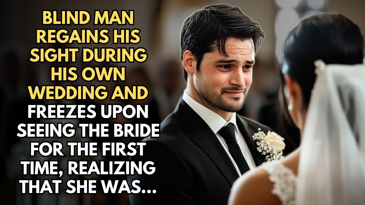 Blind Man Regains His Sight During His Own Wedding And Freezes Upon ...