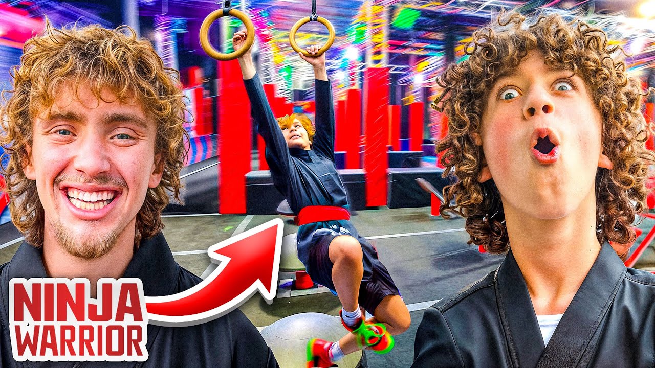 NELSON NOAH AND NILES BECOME NINJA WARRIORS!!!! - YouTube