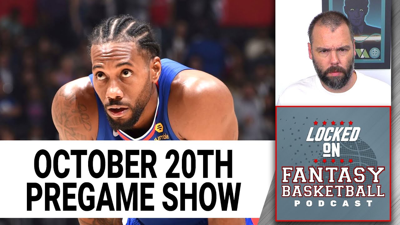 NBA Pregame Show | Fantasy Basketball | Thursday October 20th - YouTube
