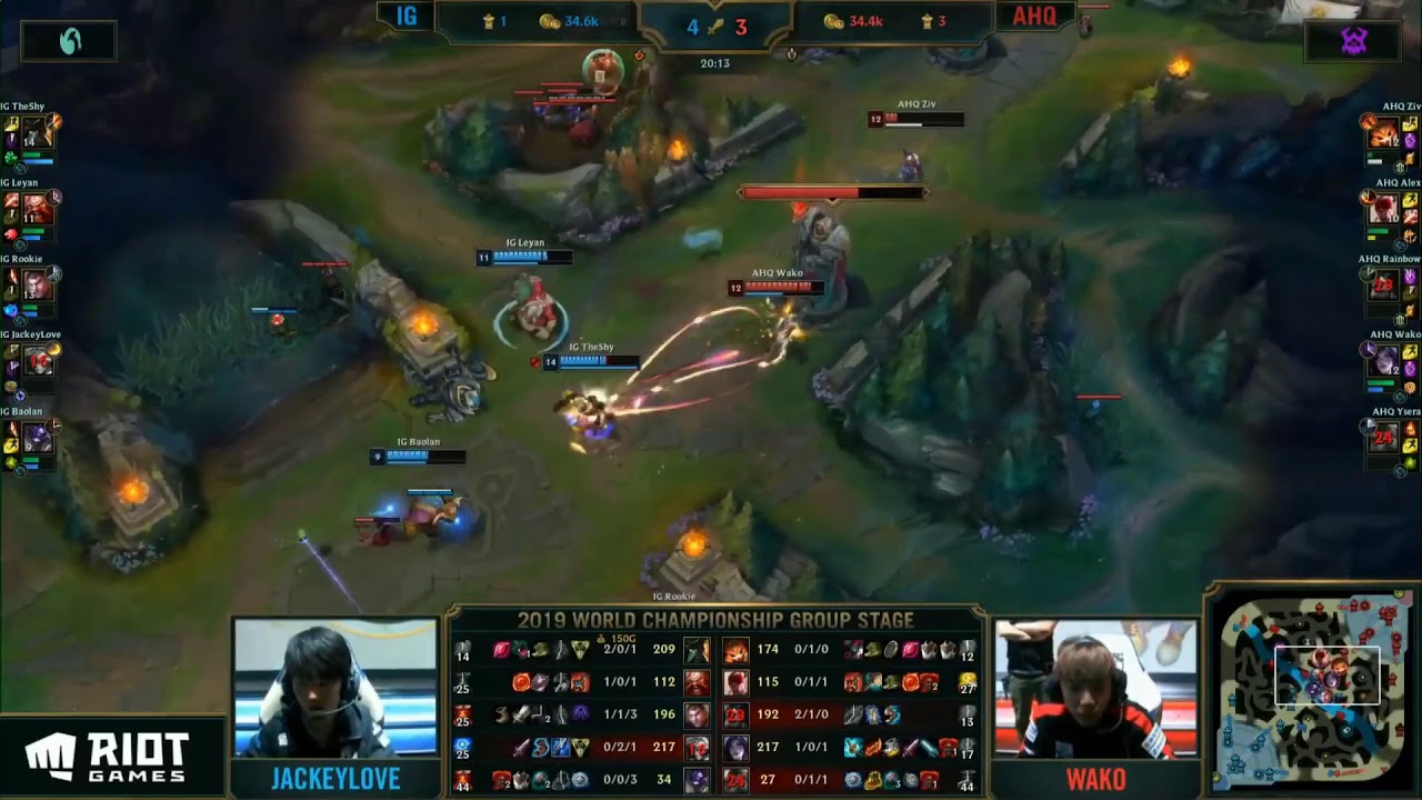 LOL World Championship 2019 Group Stage Day 1 - IG vs AHQ - Game Highlights - YouTube
