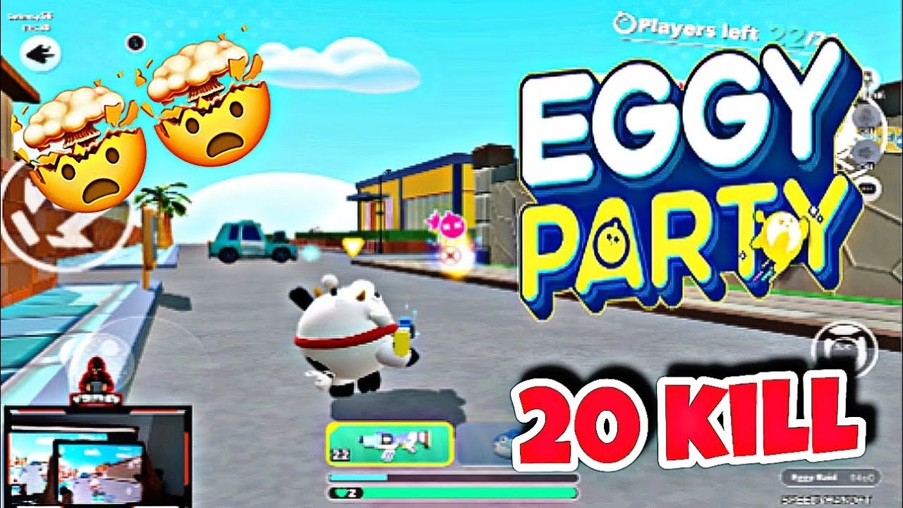 Eggy Party Android Gameplay Handcam// Eggy Party Shotting mode SOLO ...